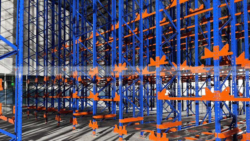 Shuttle two-way racking system for food processing warehouse in Dong ...